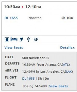 Delta Lie-Flat Domestic Routes 11/25 - Big Repositioning Day For 747 ...