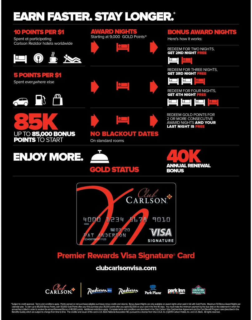 Club Carlson Gift Card $1,000 Giveaway - Club Carlson Premier Rewards ...