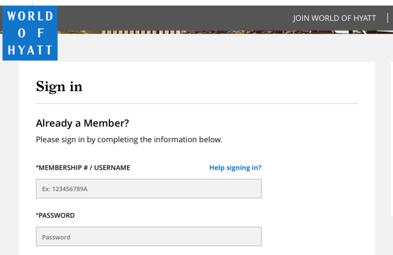 Can't Login To Your World of Hyatt Account? - Points Miles & Martinis