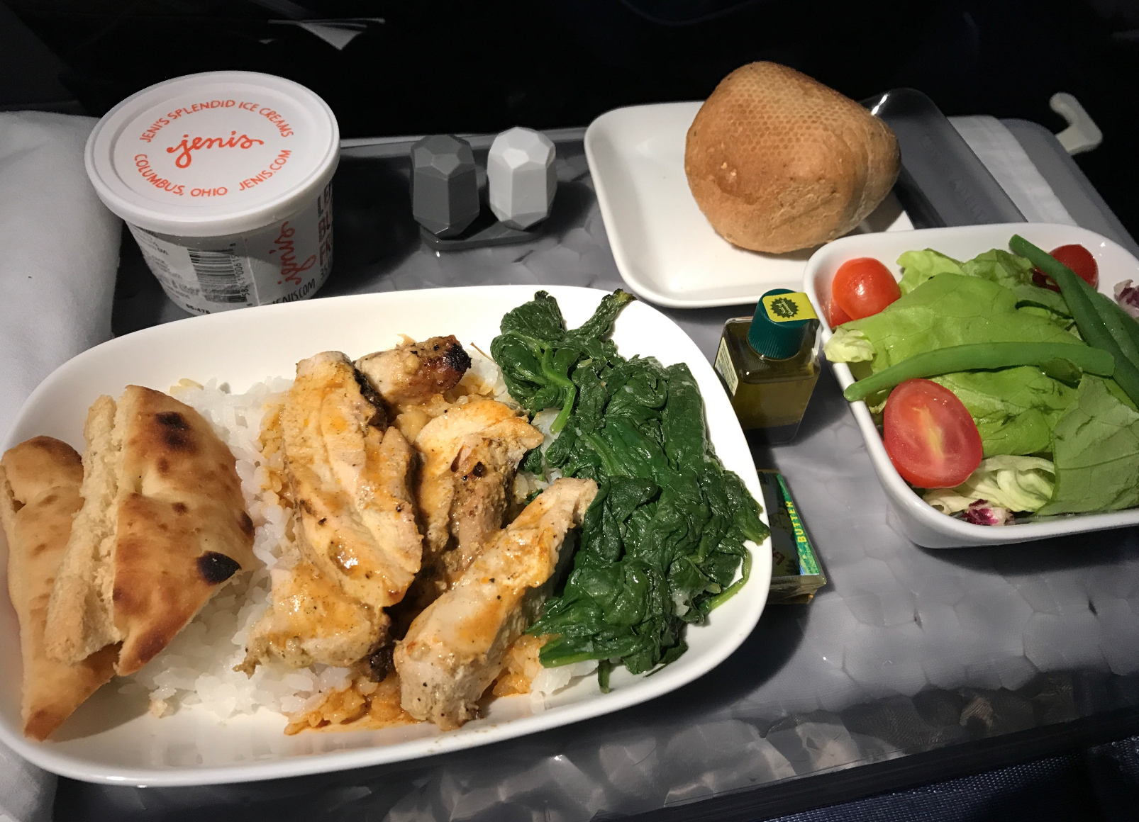Delta First Class Thai Chicken With Coconut Rice - Points Miles & Martinis