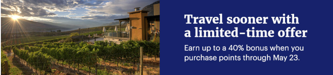 Hyatt 40% Bonus Points - Points Miles & Martinis