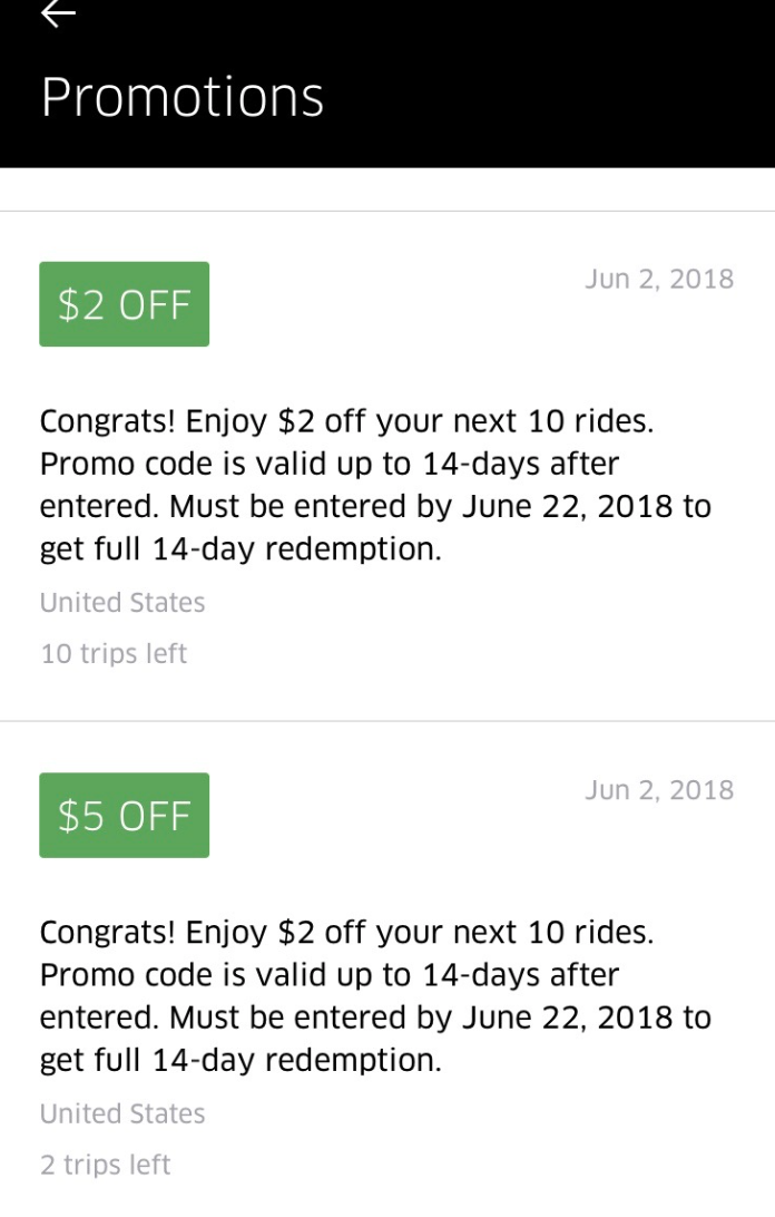 Uber Adds New Promotion Codes - Points Miles & Martinis